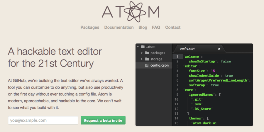 Atom - A hackable text editor by GitHub - Fotozik